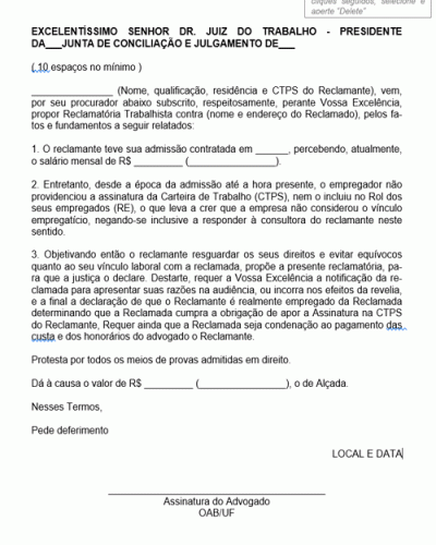 Exemplo de Petição Ação Declaratória Exemplo de Petição Ação Declaratória